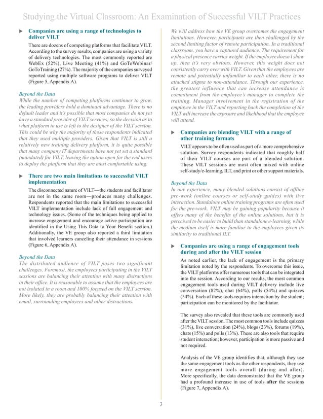 7 - Examination of Successful VILT Practices | PDF