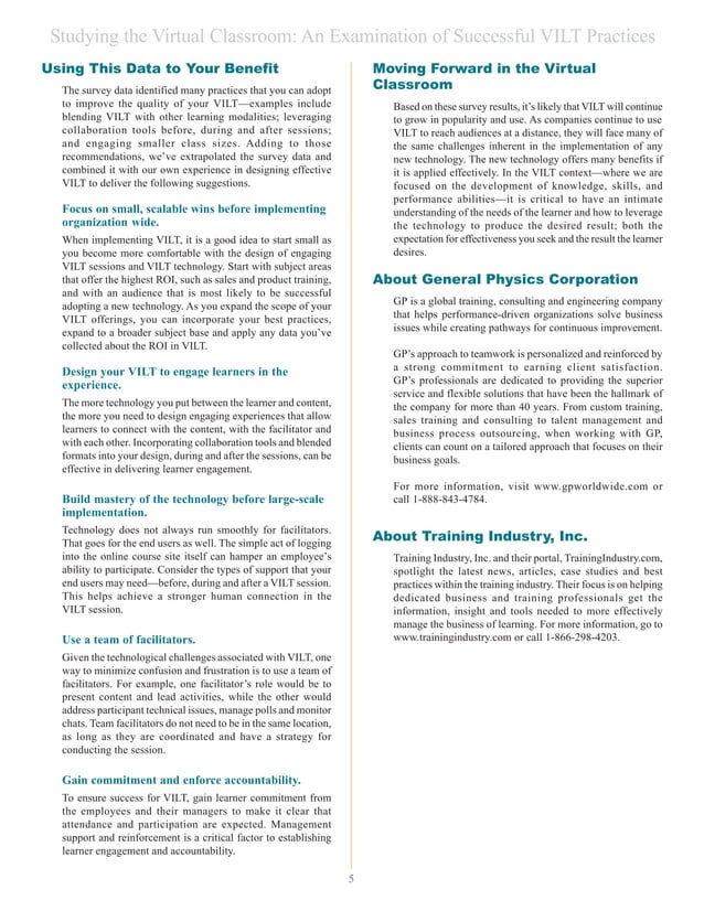 7 - Examination of Successful VILT Practices | PDF