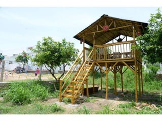 Bamboo Structure on Elevated Platform | PPT