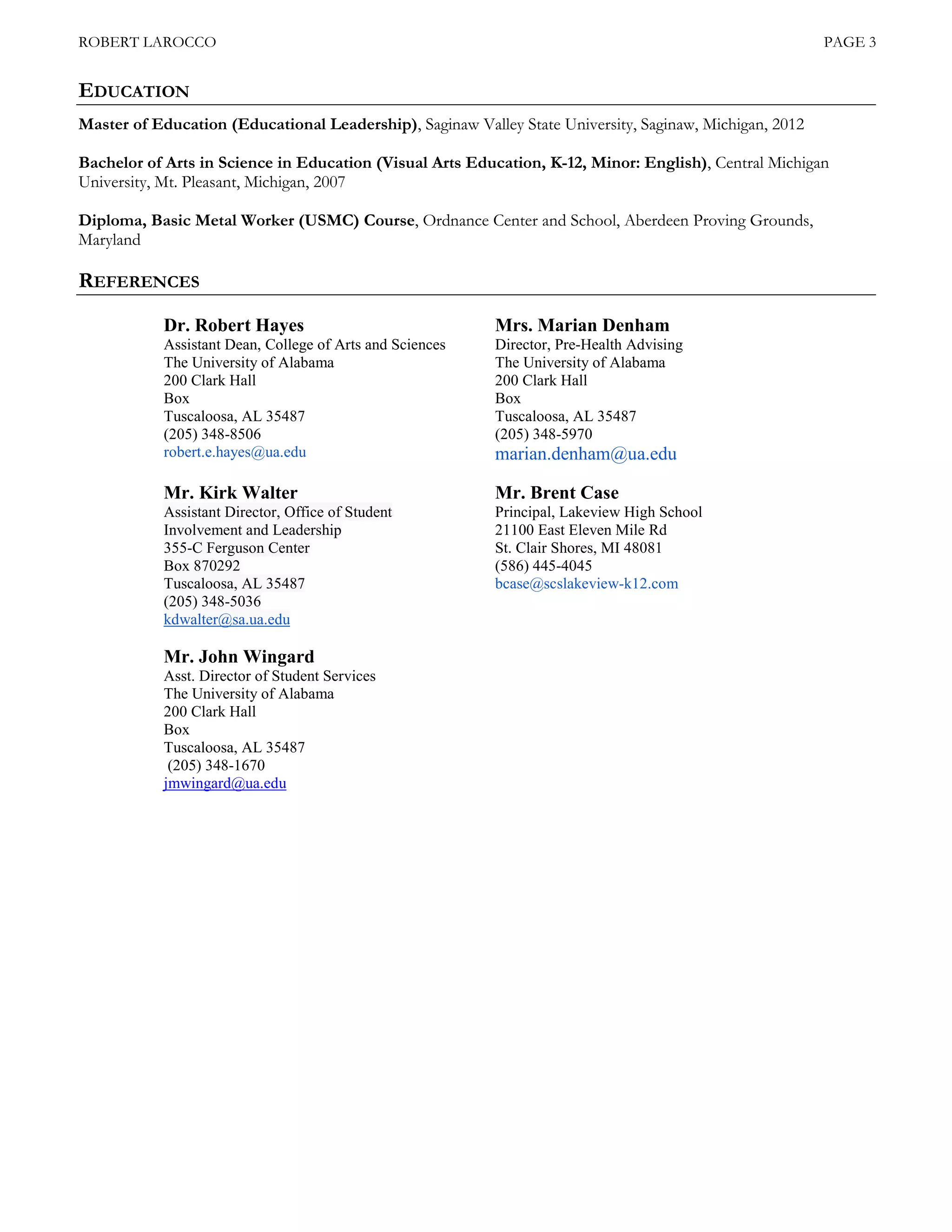 Rob New Format Resume-Revised 6-4-15 | PDF