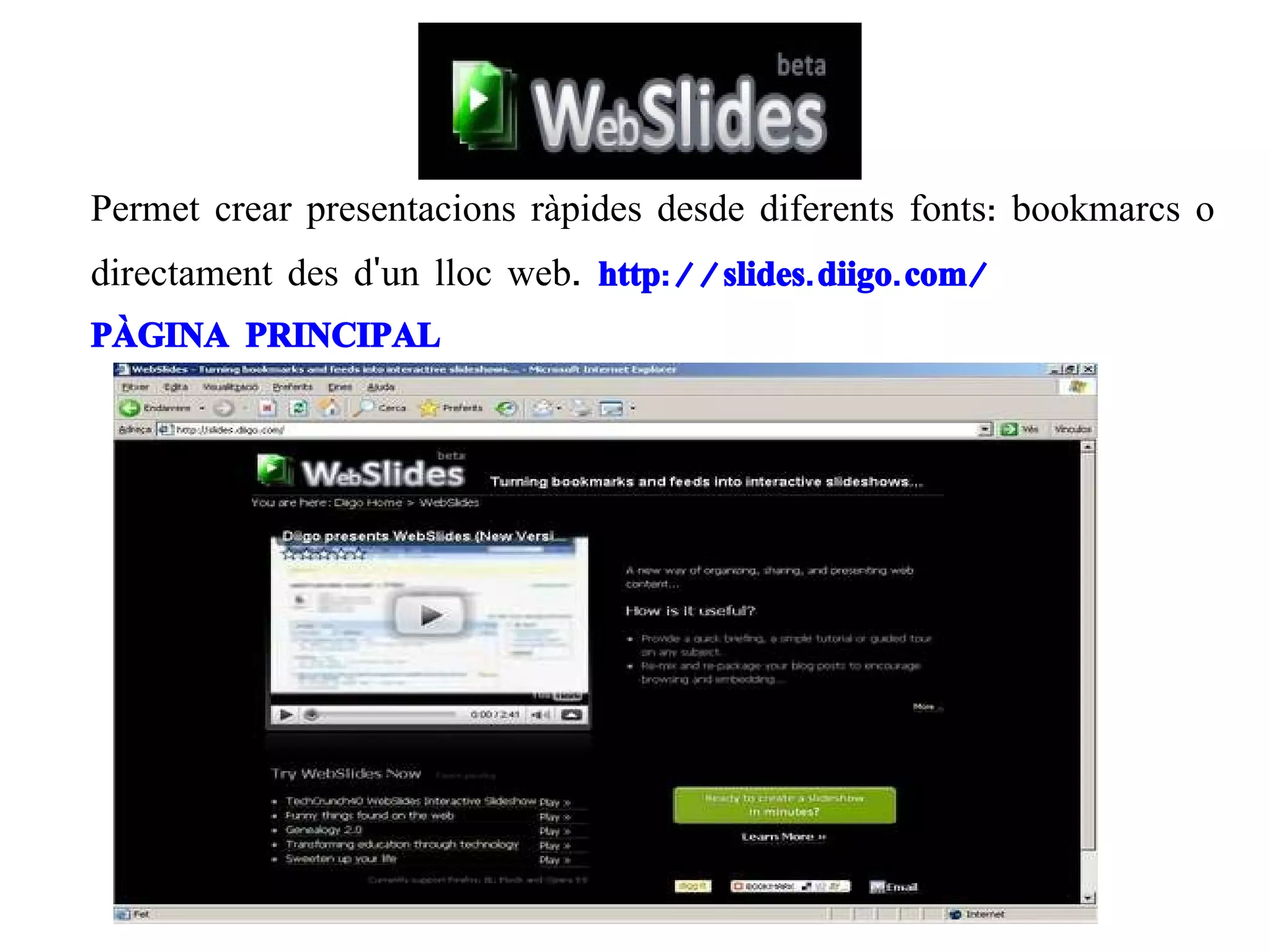 PRESENTACIONS ONLINE | ODP