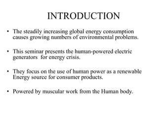 HUMAN POWER OPERATED DEVICES | PPTX