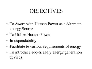 HUMAN POWER OPERATED DEVICES | PPTX