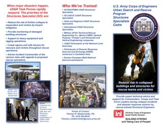 USACE US&R Brochure | PPT