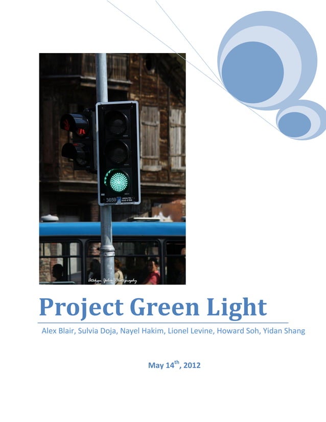 Project Green Light Report | PDF