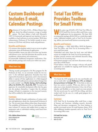 CPA Magazine Tax Suites Roundup – 2010 | PDF