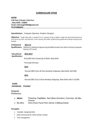 NITIN -f | DOCX | Technology & Computing