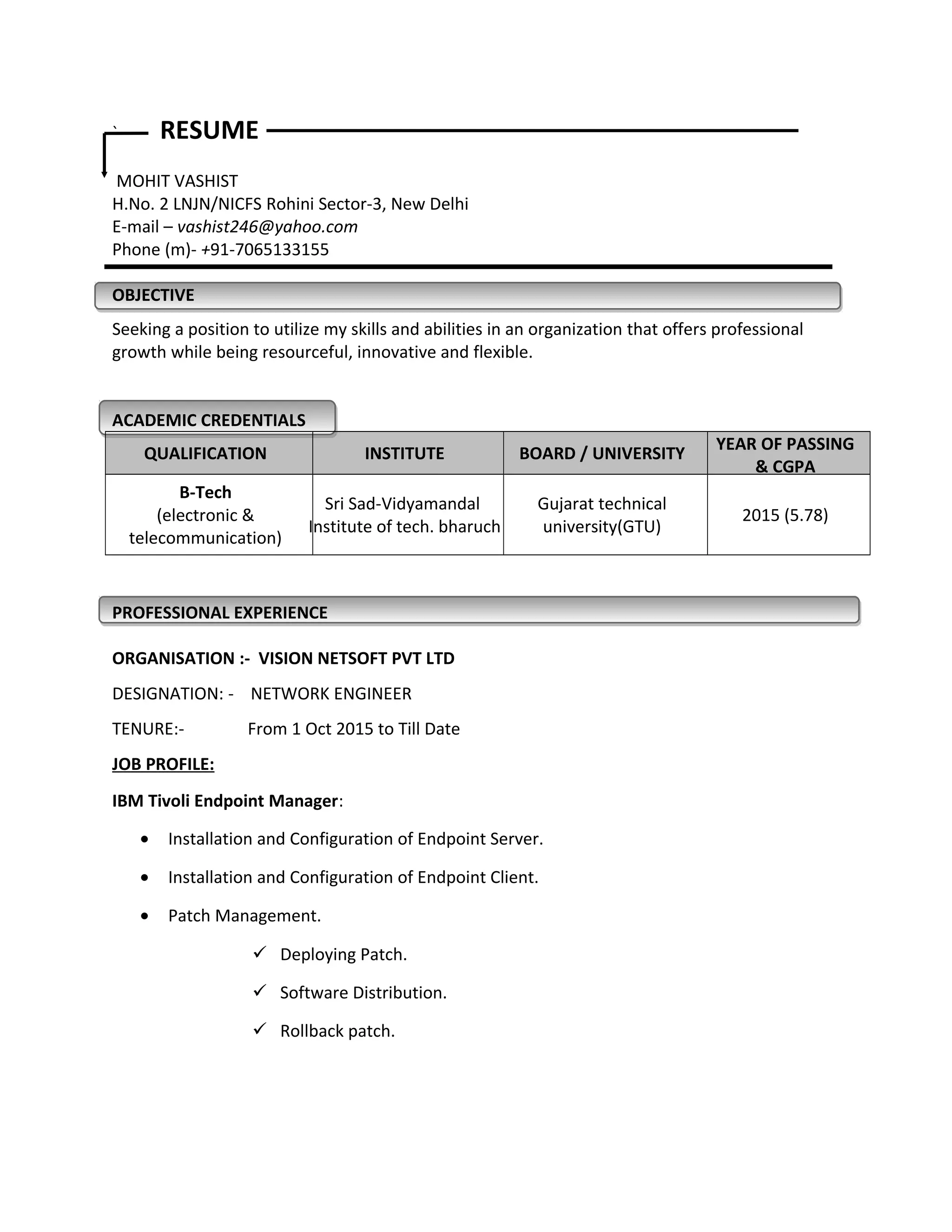 MOHIT CV (1) | DOC