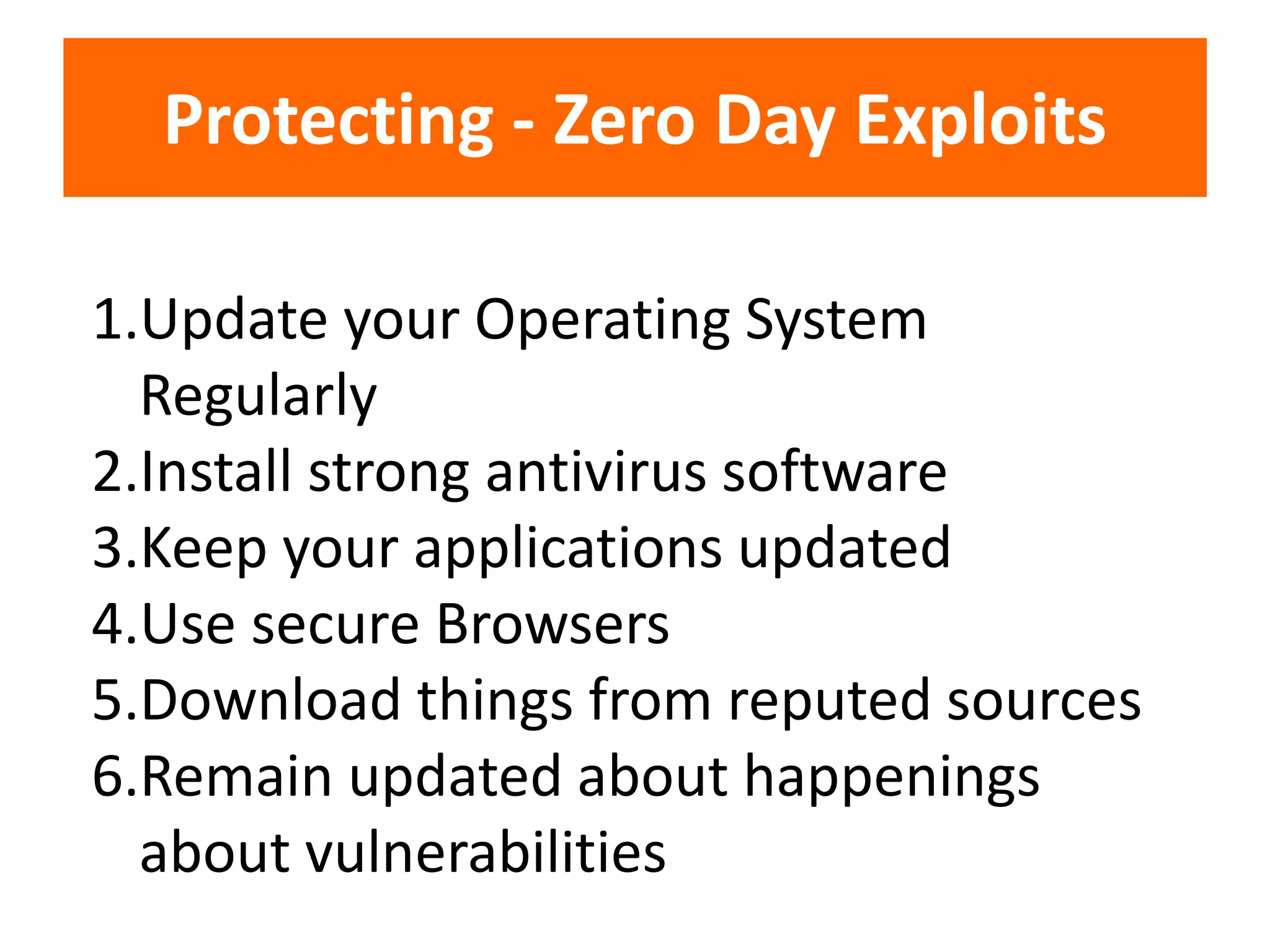 zero day exploits | PPTX