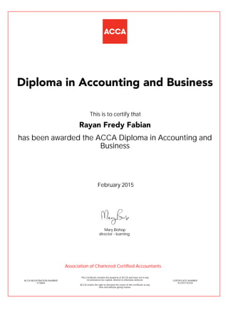 Certificate | PDF
