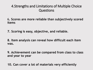 Designing a Multiple Choice Question | PPTX | Standardized Testing ...