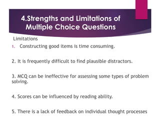 Designing a Multiple Choice Question | PPTX | Standardized Testing ...