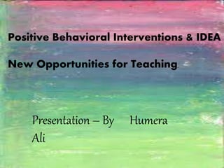 Behaviour Intervention | PPTX