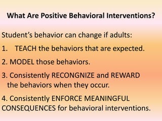 Behaviour Intervention | PPTX