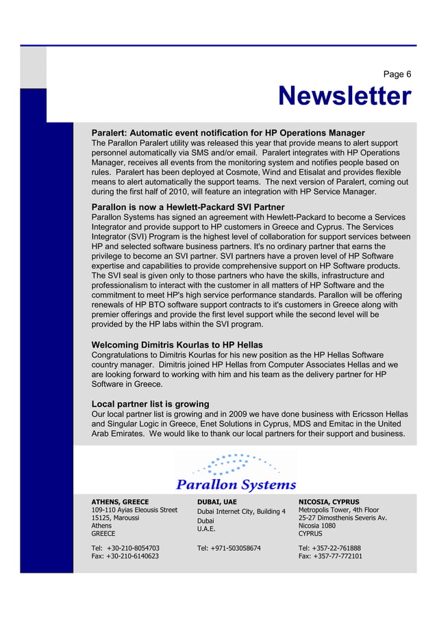 parallon2010newsletter | PDF