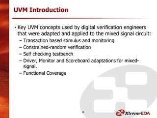 MixedSignal UVM Demo CDNLive | PDF | Digital Audio | Computer Software and Applications