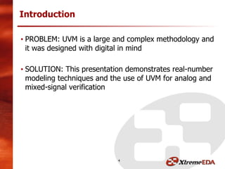 MixedSignal UVM Demo CDNLive | PDF | Digital Audio | Computer Software and Applications