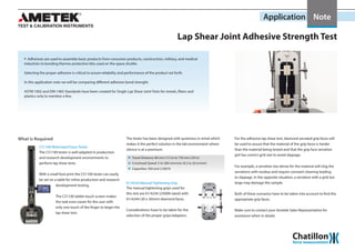 lap shear joint adhesive test- FinalPublished | PDF