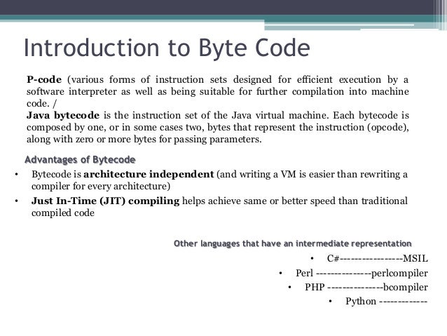 Java Byte Code