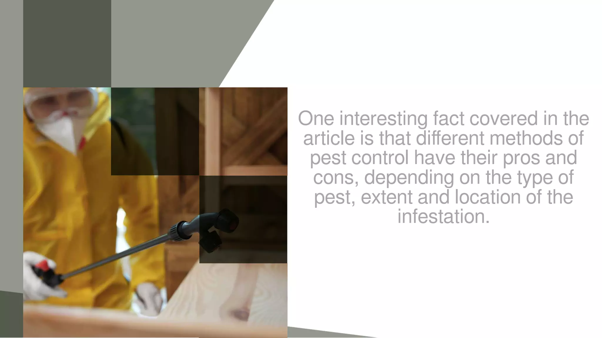 Modern Pest Management Techniques Article Reveals Surprising Facts for ...