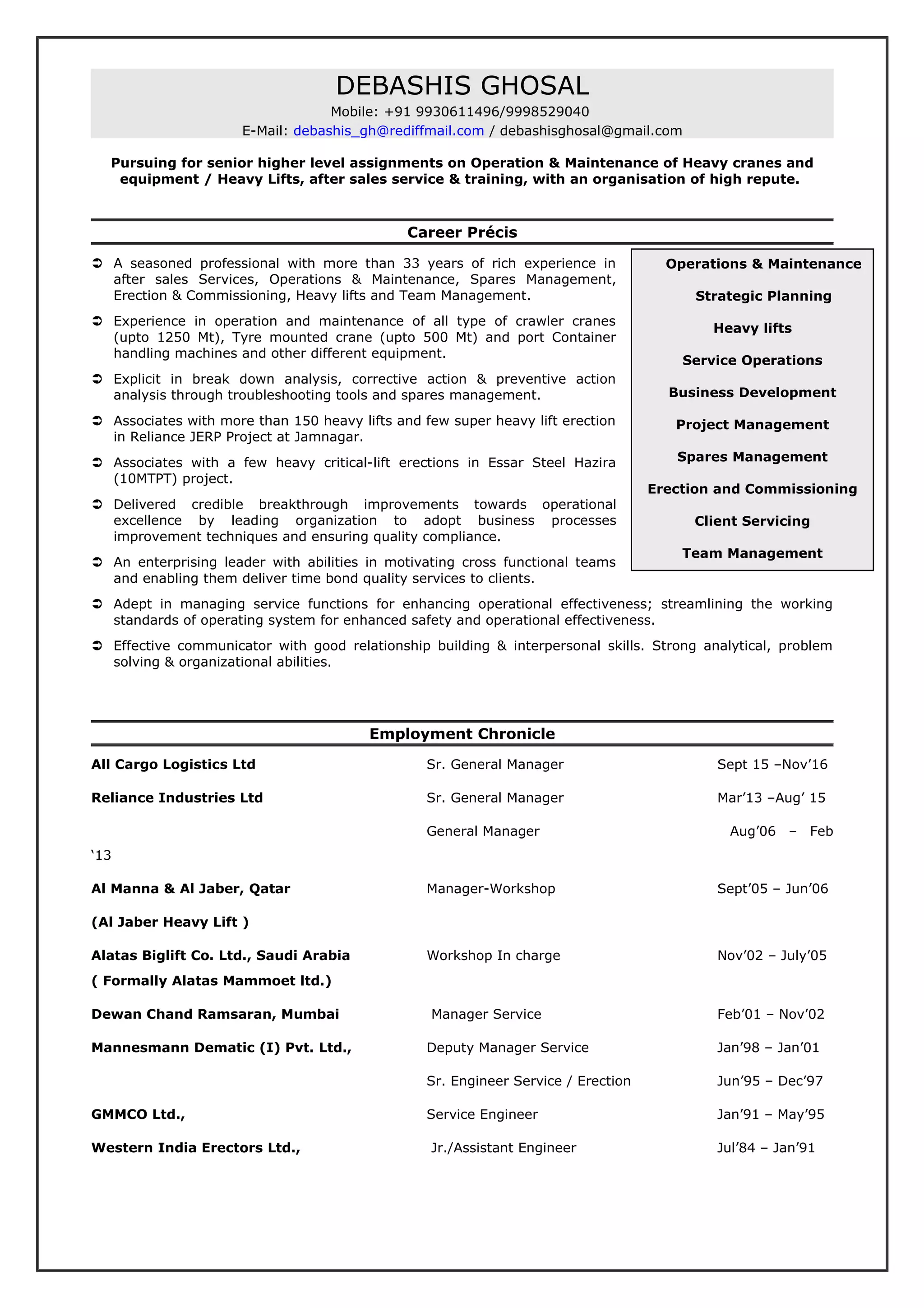 Resume_Debashis_Ghosal | PDF