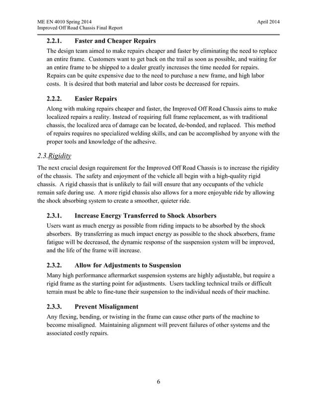 Off_Road_Chassis_Spring_Final_Report | PDF