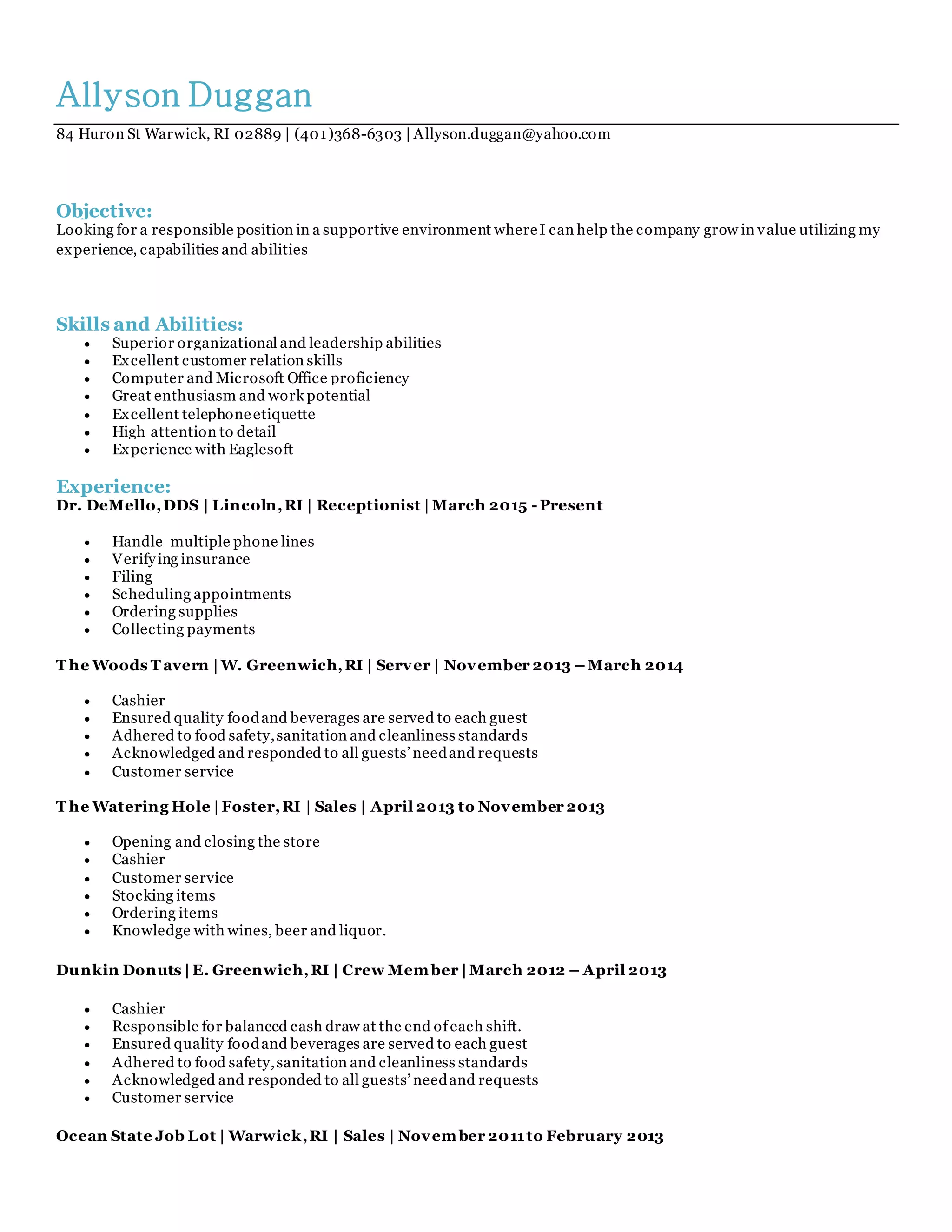 Allyson Duggan | PDF