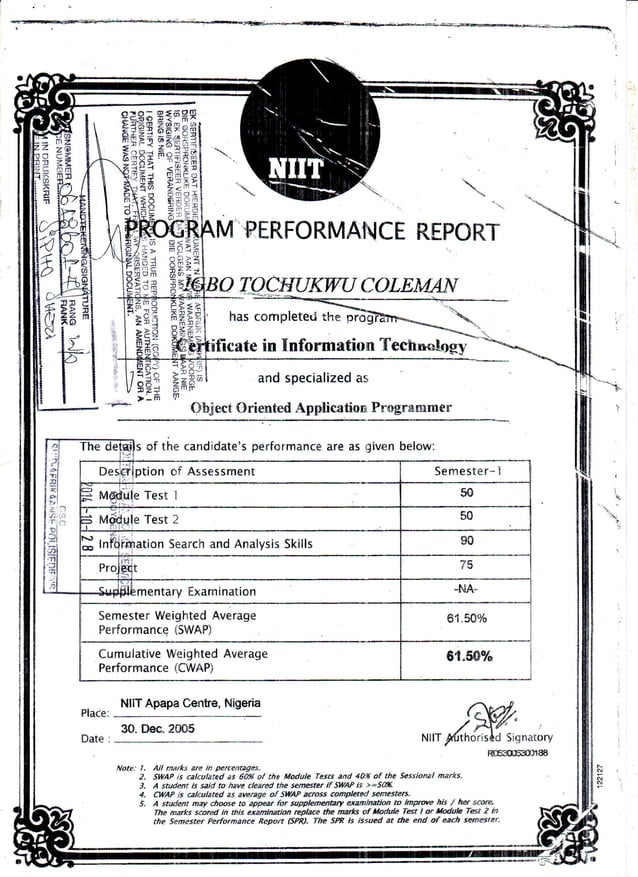 NIIT PROGRAMME PERFORMANCE3.PDF