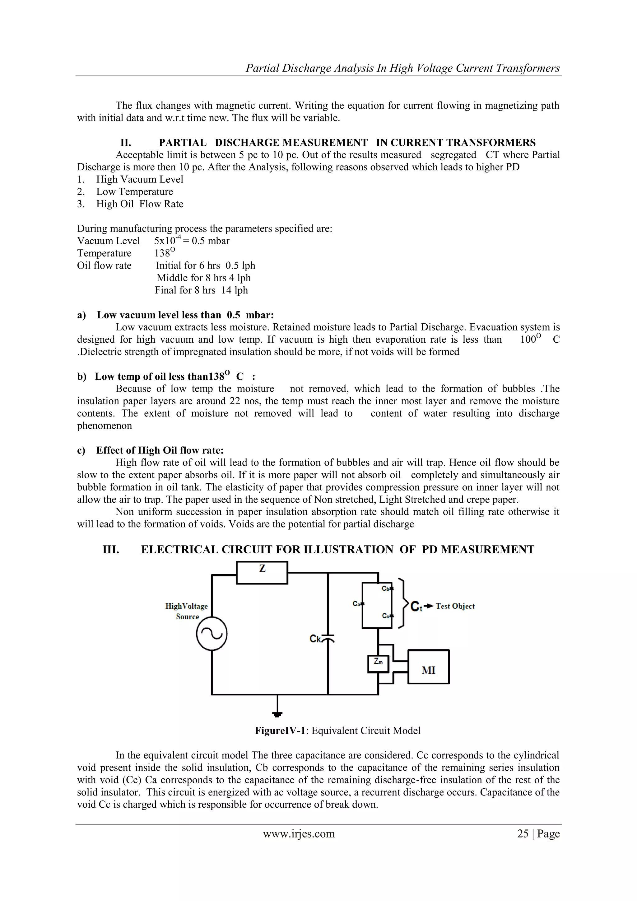 Partial Discharge Analysis in High Voltage Current Transformers | PDF