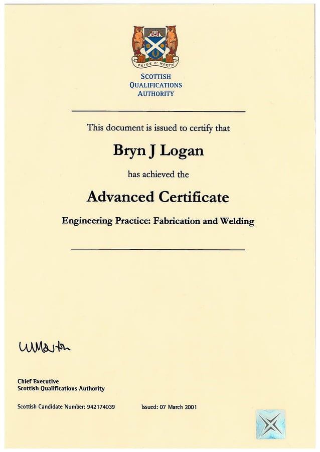 Advanced Certificate | PDF