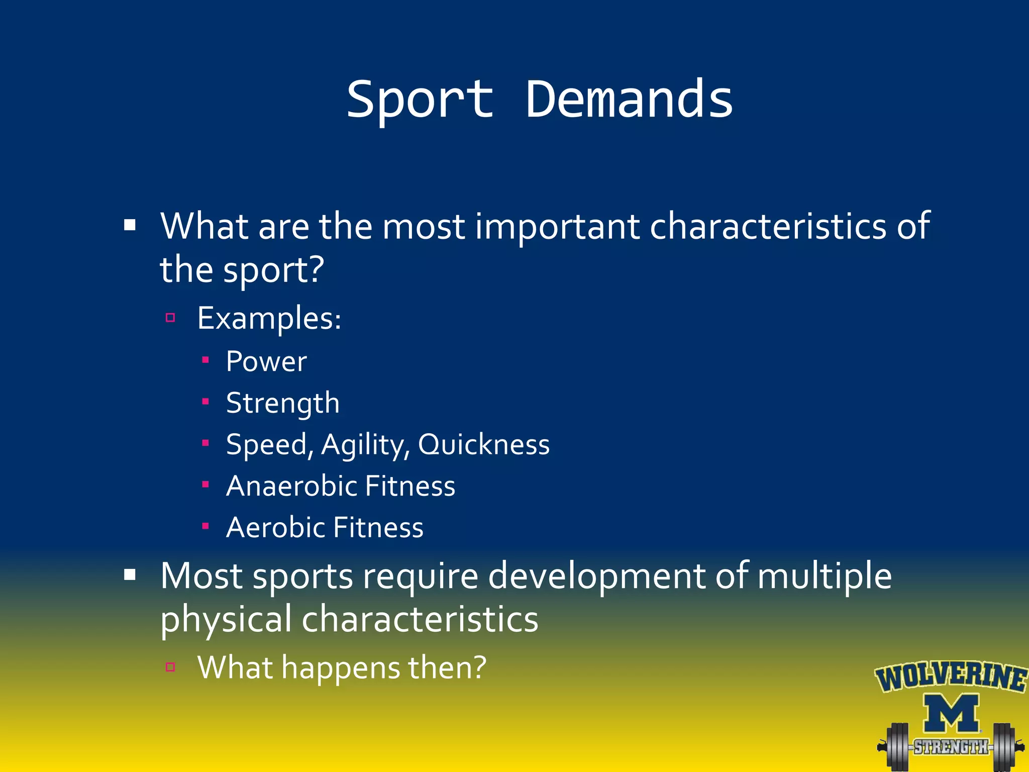 Off-Season Training Program Design & Considerations | PDF