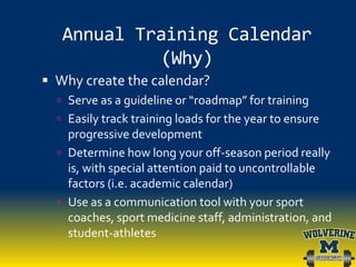 Off-Season Training Program Design & Considerations | PDF
