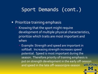 Off-Season Training Program Design & Considerations | PDF