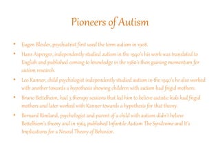 Autism | PPTX