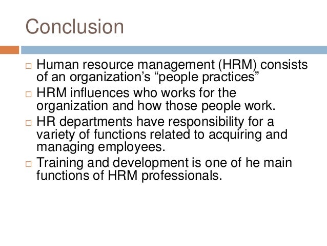 My Presentation on HRM