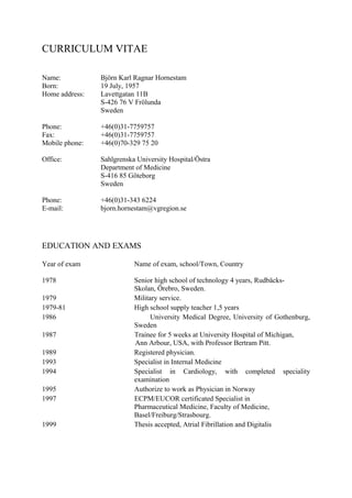 CV english151009 | DOC