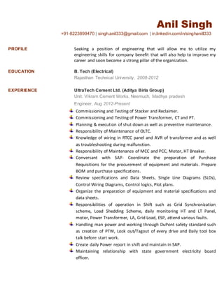 Anil Singh_resume | DOCX
