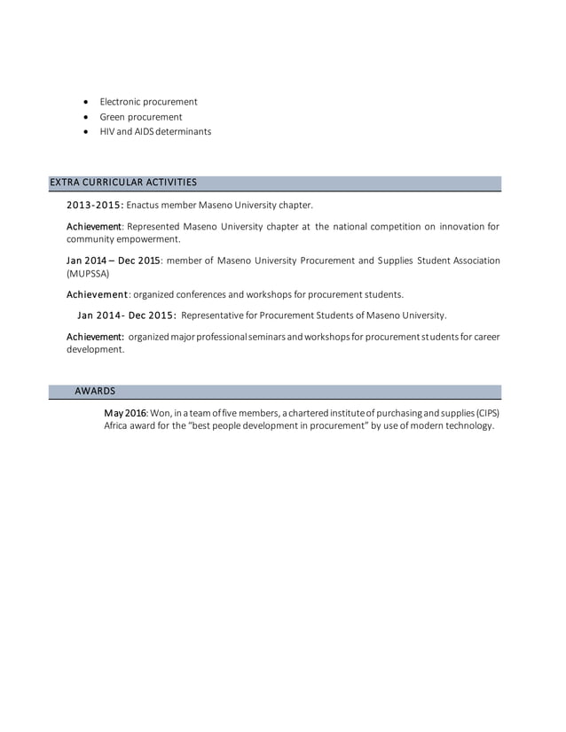 Curriculum Vitae | DOCX | Logistics | Business