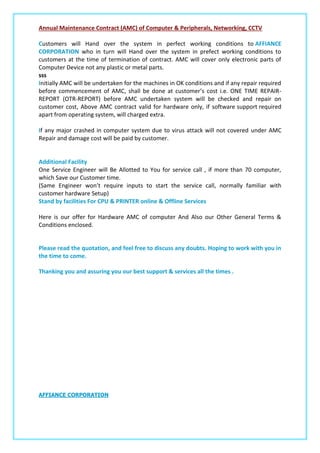 AMC Proposal | PDF