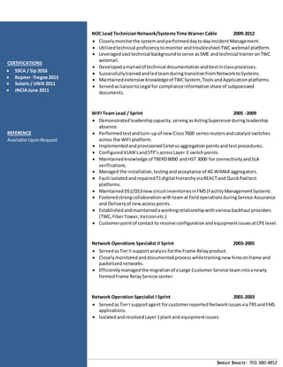 Shelly resume | DOCX