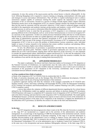 ICT governance in Higher Education | PDF