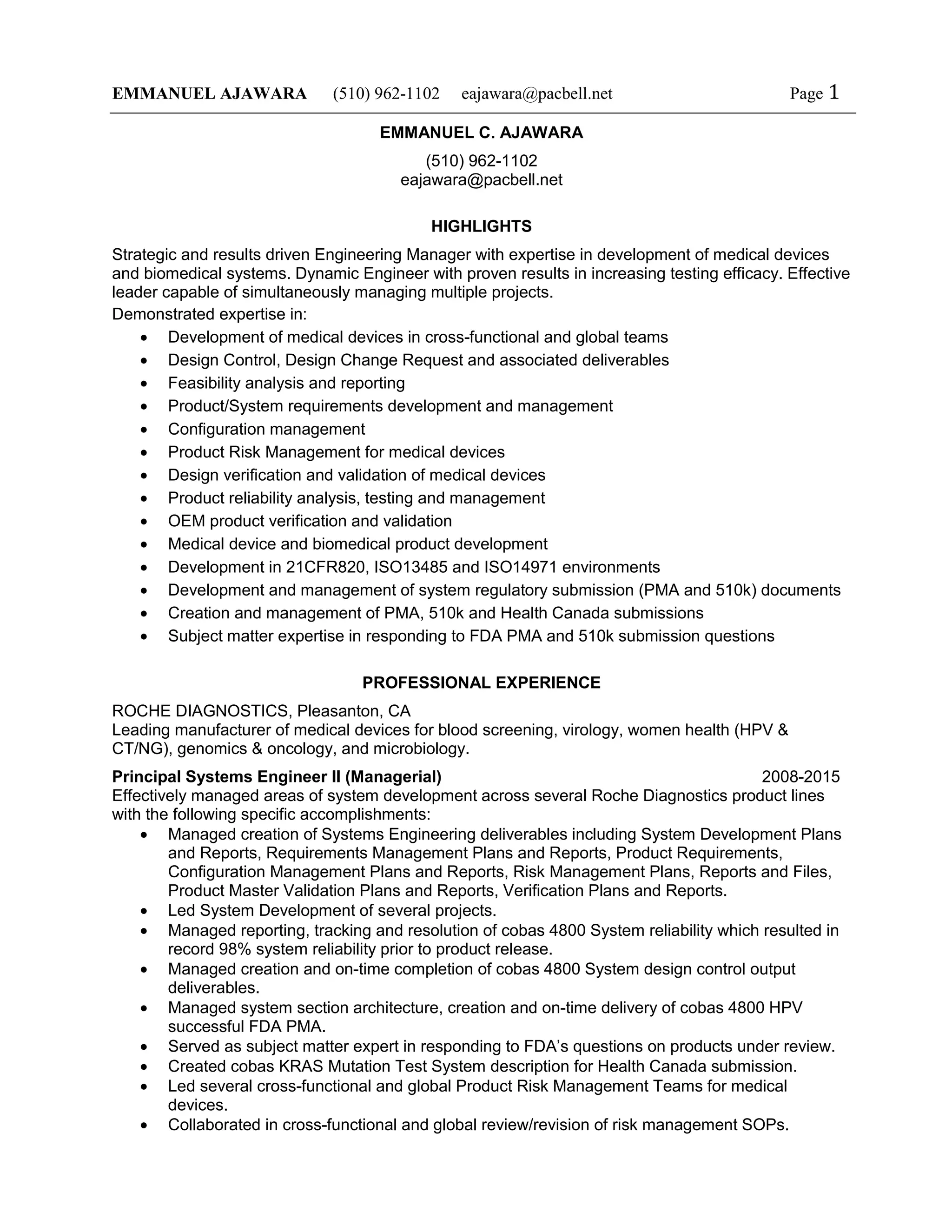 EC Ajawara_Resume_2015MS | PDF