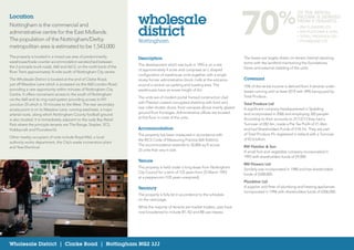 Wholesale District, Nottingham, NG2 3JJ | PDF