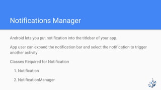 Android notifications | PPTX