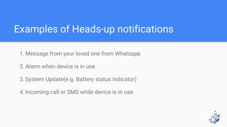 Android notifications | PPTX