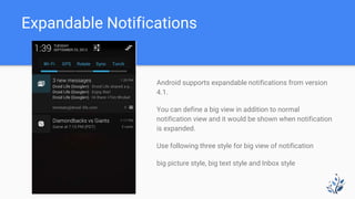 Android notifications | PPTX