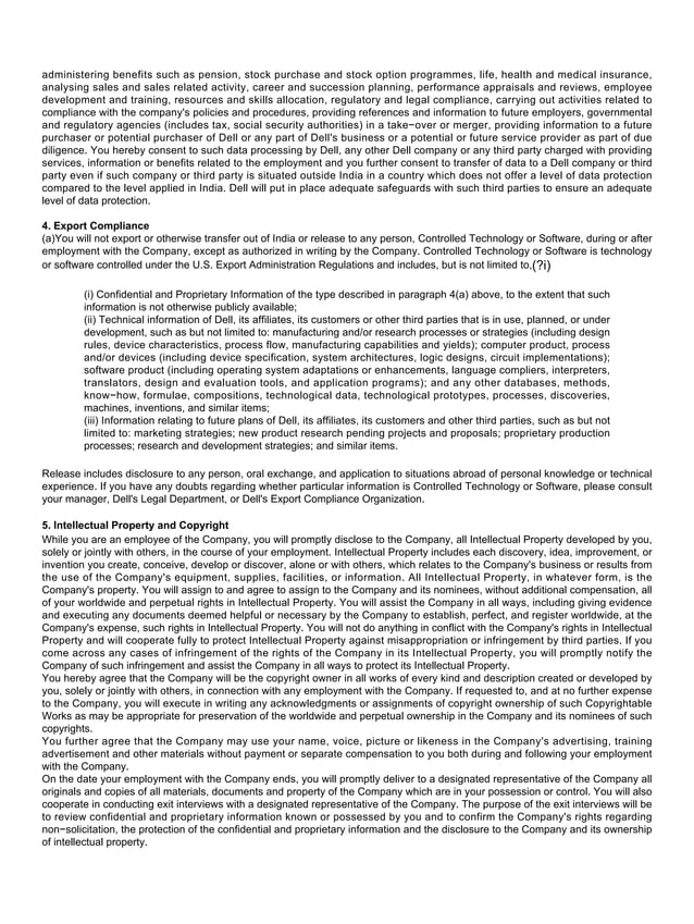 Dell's Offfer letter | PDF