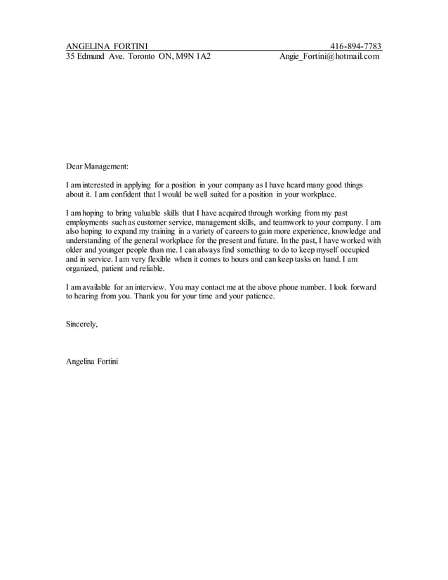 Angie resume | DOCX | Job Search | Careers