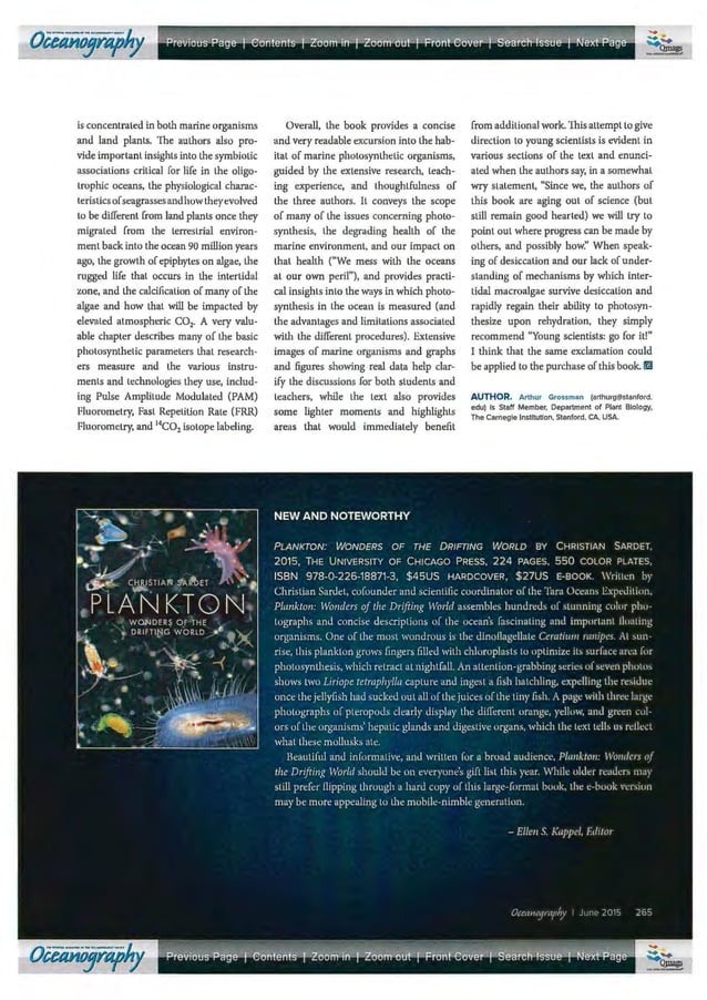 Photosynthesis in the Marine Environment BOOK REVIEW | PDF