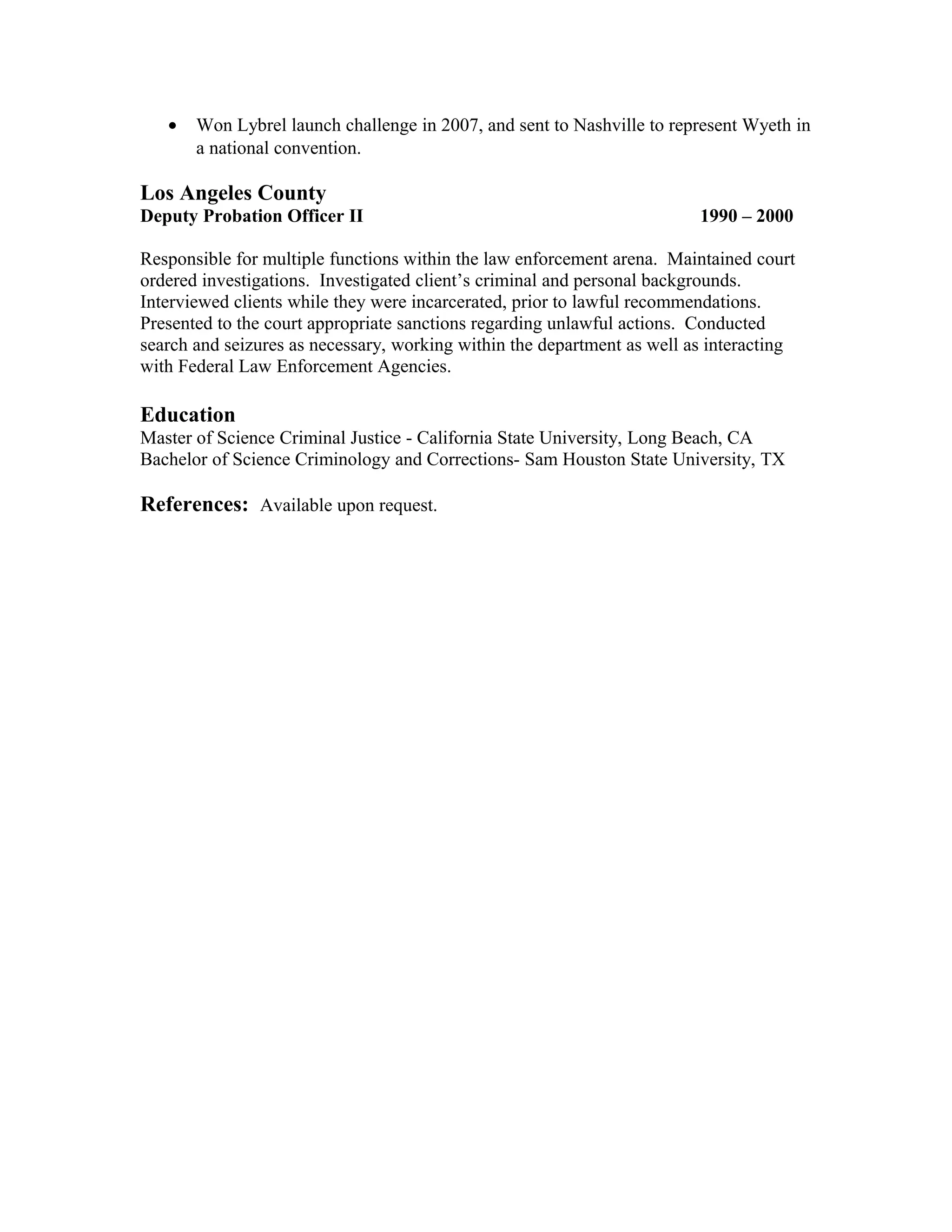 Stacy Barbara resume 2016 | DOC